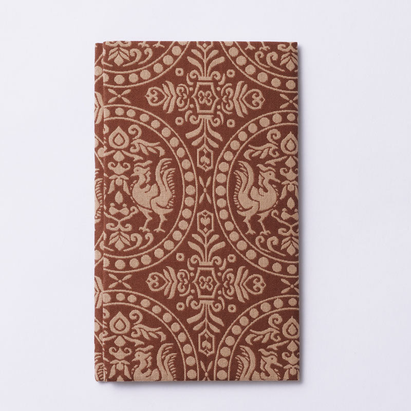 Shosoin Cotton Jacquard Fukusa | Twin Birds Pattern Brown – Musubi